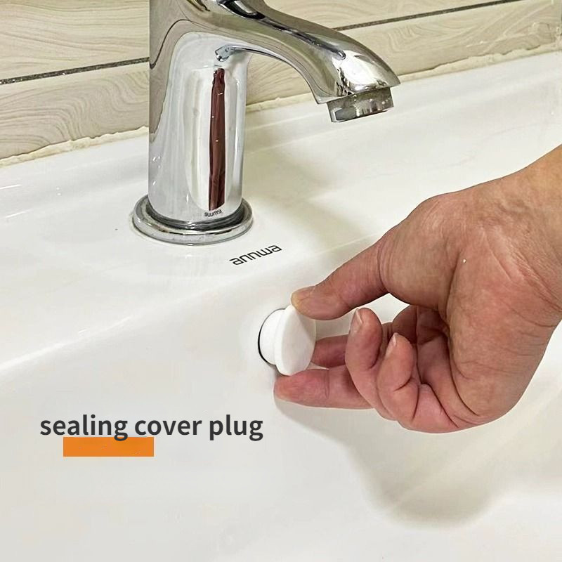 Universal Washbasin Overflow Plug Sealing Cover Plug Leak-Proof Toilet ...