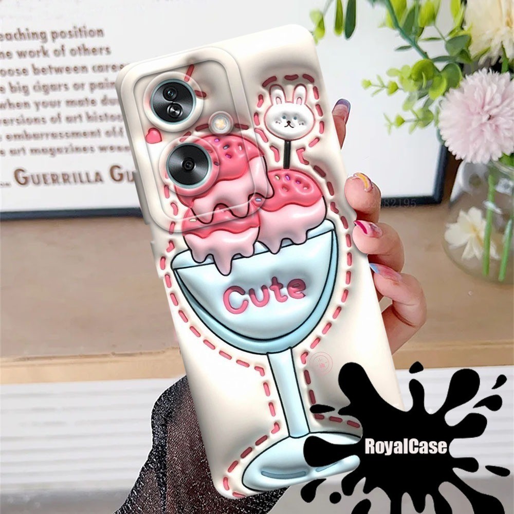 (RoyalCase) Casing Type Oppo A79 5g Case Cr3am Motif | Shopee Philippines