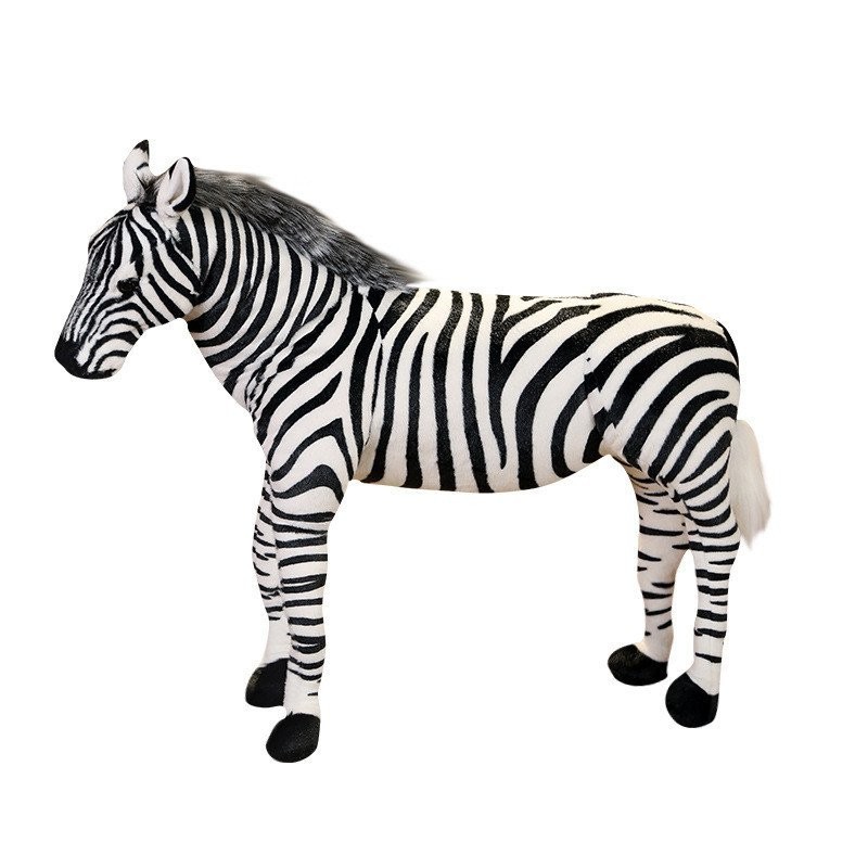 Simulation Zebra Doll Plush Toys Zoo Pony Doll Child Comfort Doll ...