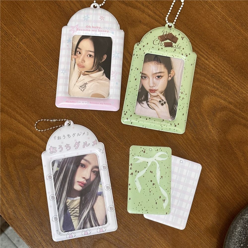 Pvc Mint Green Girl 10cm pvc Student Card Holder Aidou Photocard Campus ...