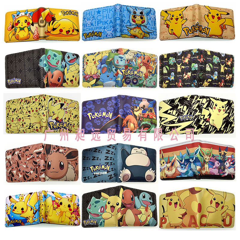 Pokemon Pikachu PU Leather Cartoon Wallet Bifold Boy Girl Child Coin ...