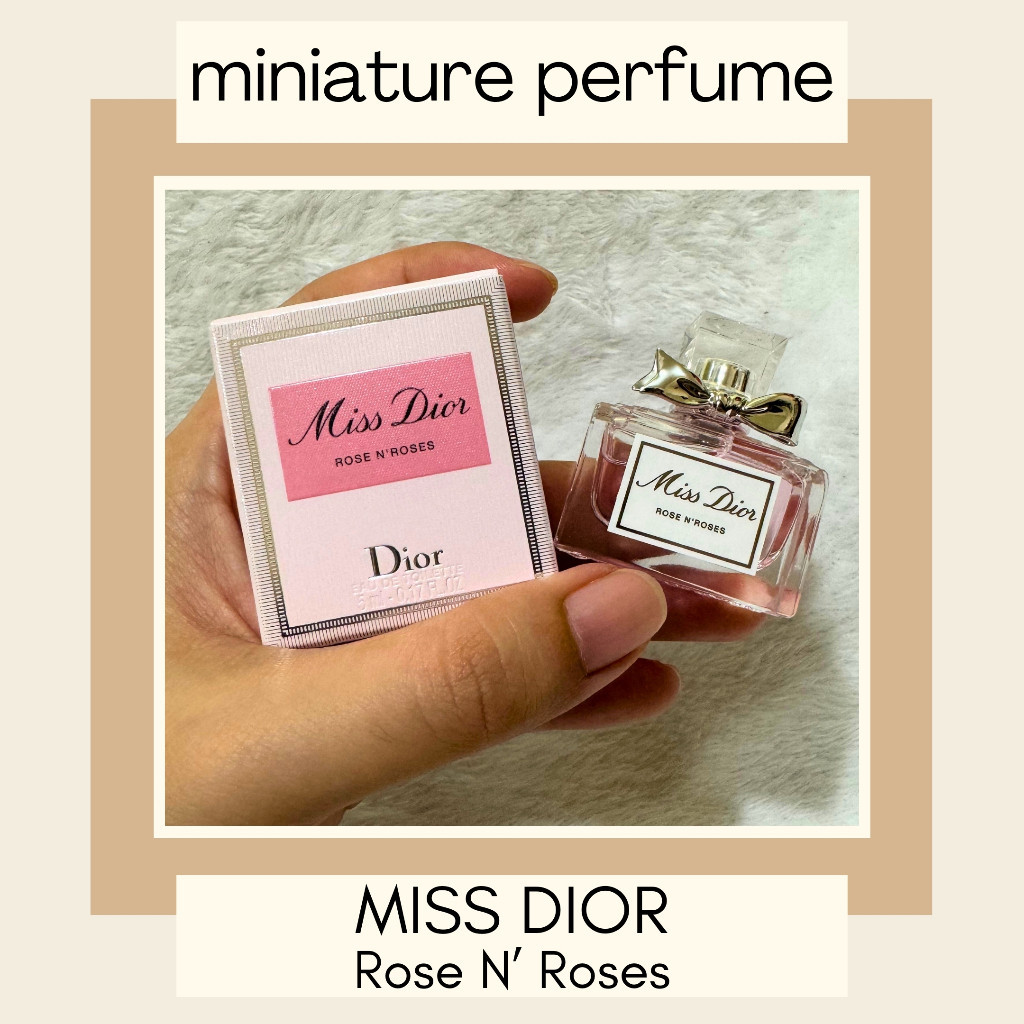 5ML DIOR Rose N Roses (AUTHENTIC MINIATURE (MINI) PERFUME/TRAVEL SIZE ...