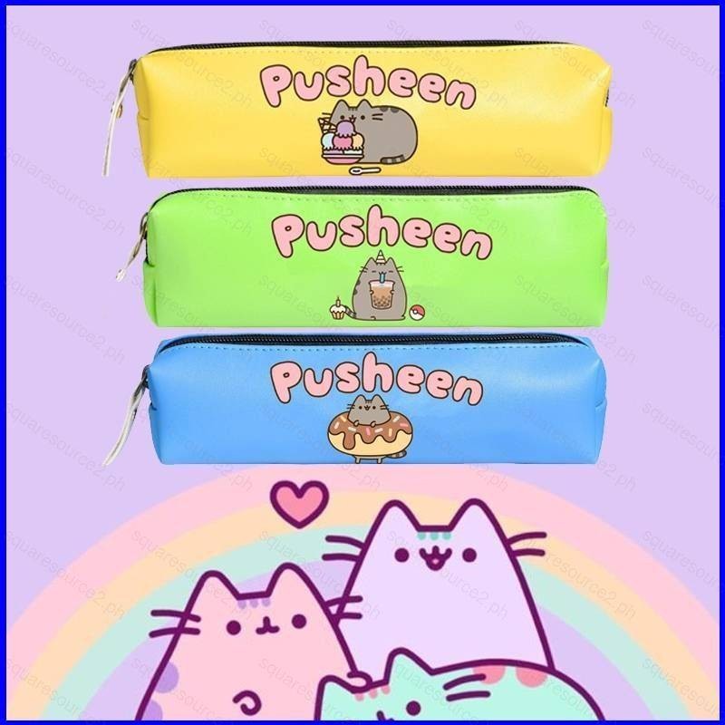 SQK PUSHEEN Cartoon Cute Pencil Case Colored Student Large Capacity ...