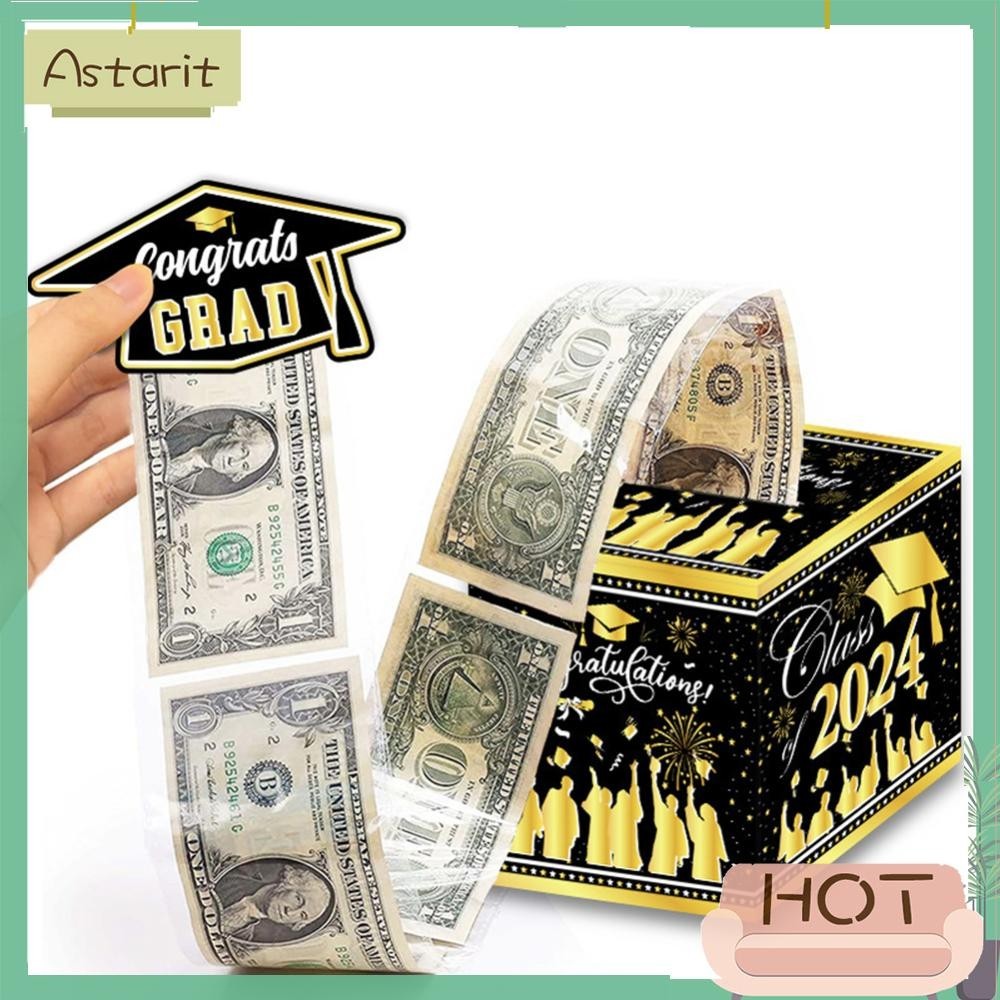2024 Graduation Money Box Grad Cash Gift Box with Pull Out Card Party ...