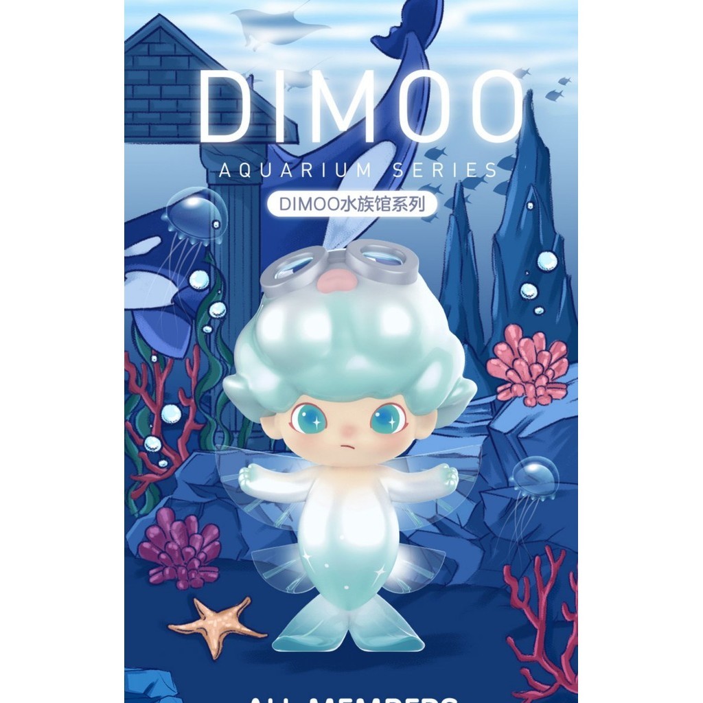 P POPMART POPMART DIMOO Aquarium Series Figures Mystery Box Cute Gift ...