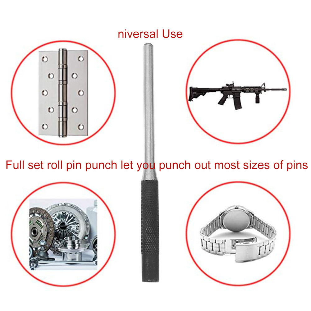 13pcs Pins Punch Set Multi Size Round Head Pins Punch Tool Household ...
