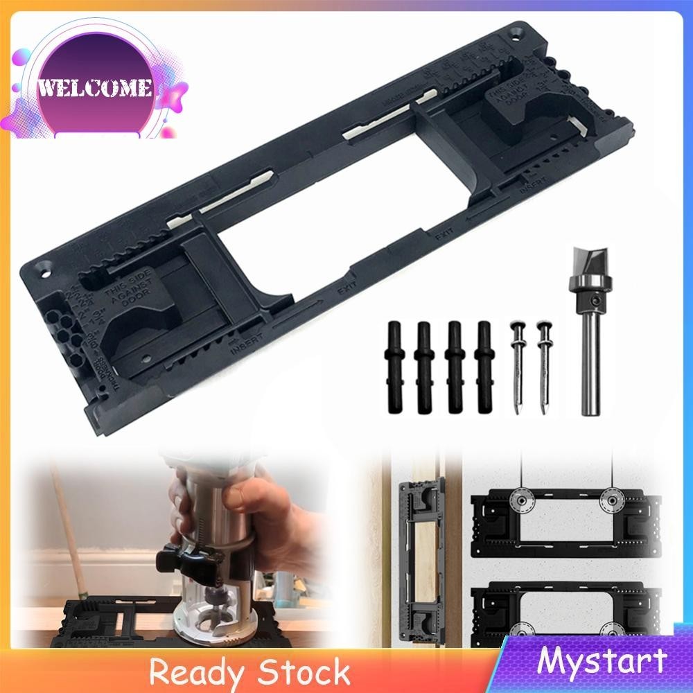 Door Hinge Template Hole Guide Jig Hinge Slotting Locator Hinge ...