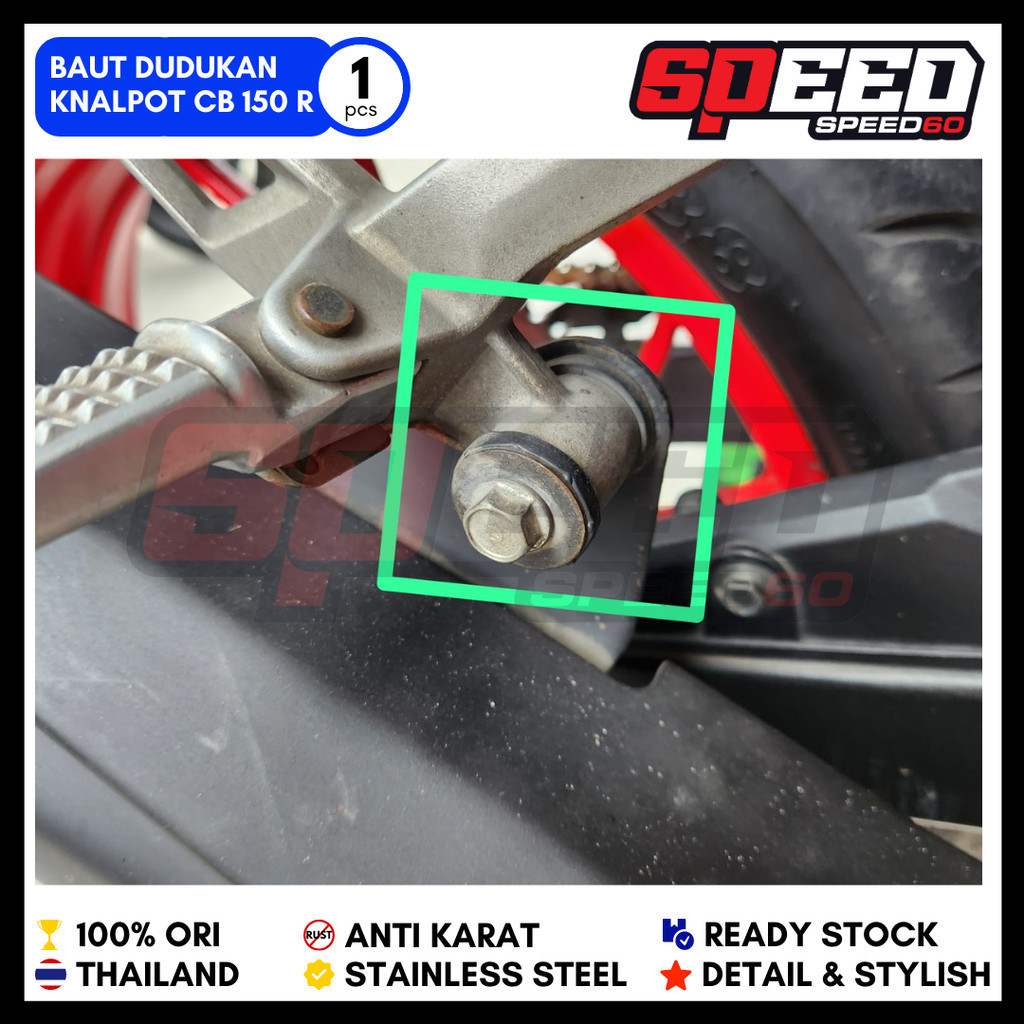 Honda CB 150 R Exhaust Mounting Bolts Thai Probolt Stainless King Nut ...