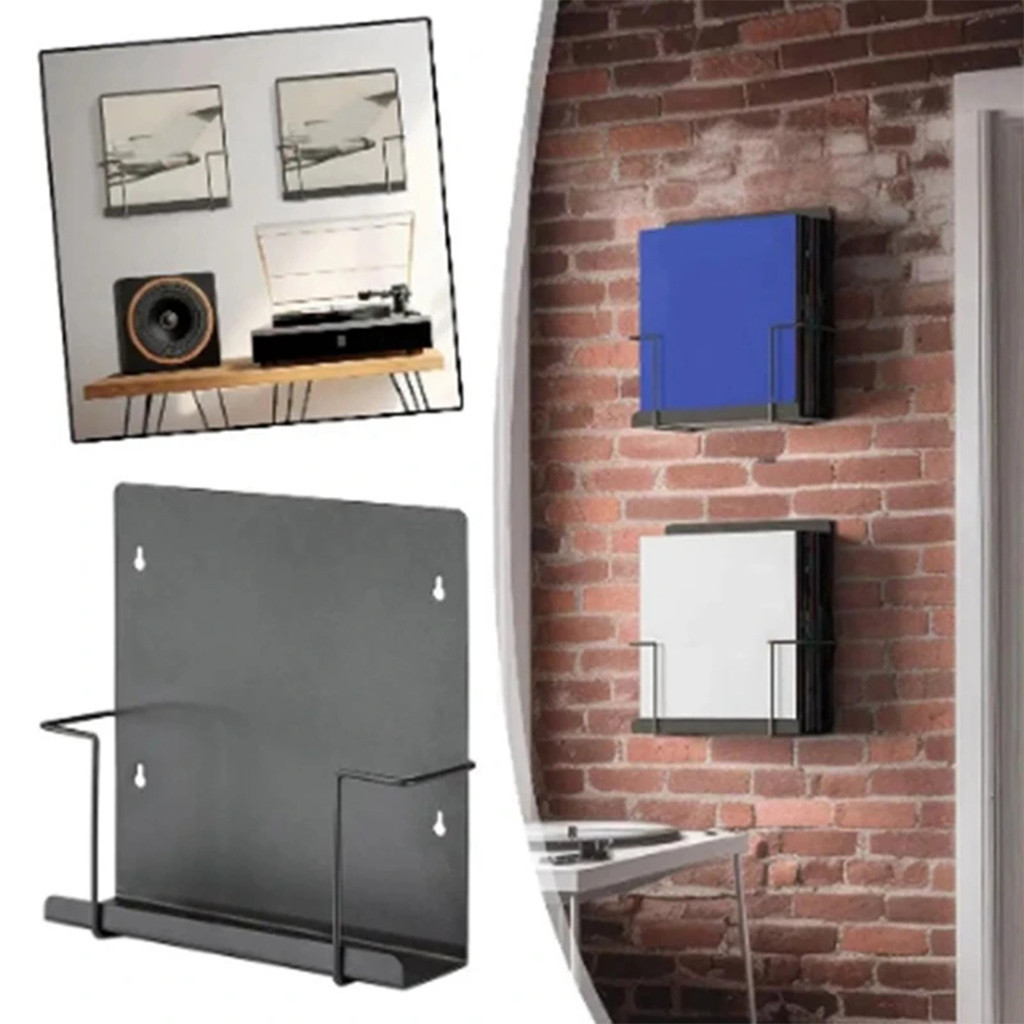 Record Wall Display Metal Record Wall Mount Shelves Floating Wall ...