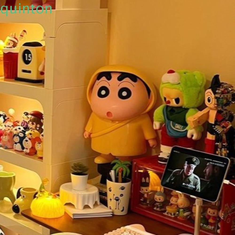 QUINTON Crayon Shin-chan Piggy Bank, Savings Tank Figure Model Crayon ...