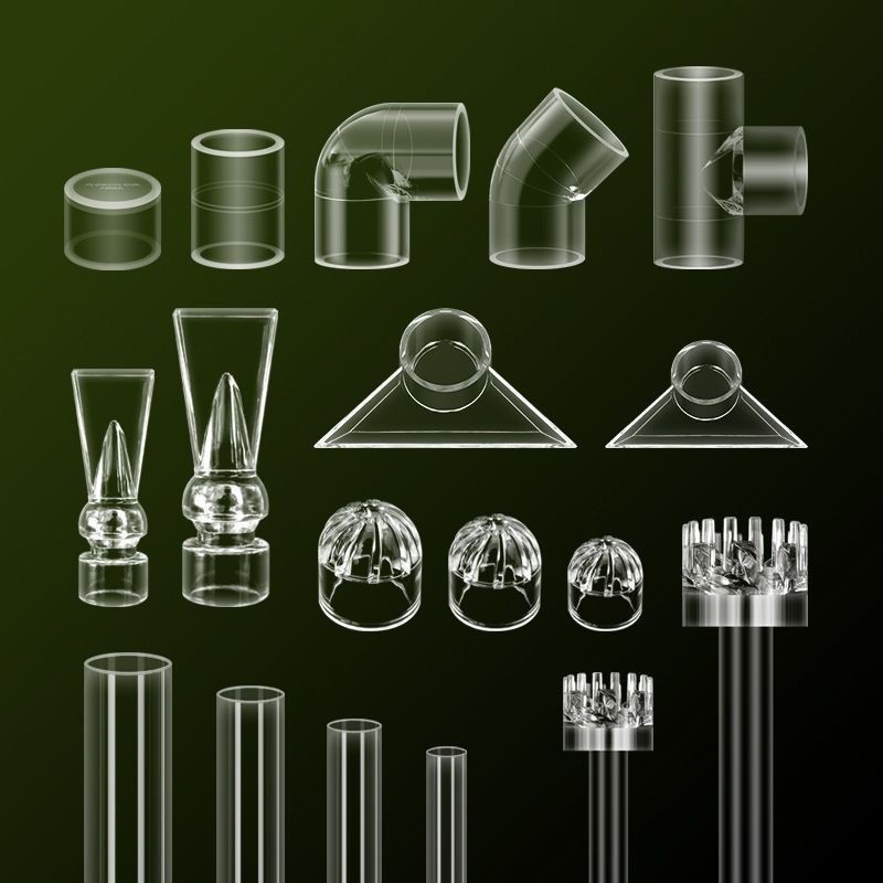 Fish Tank Acrylic Transparent Pipe Fittings Water Inlet Filter Bucket ...