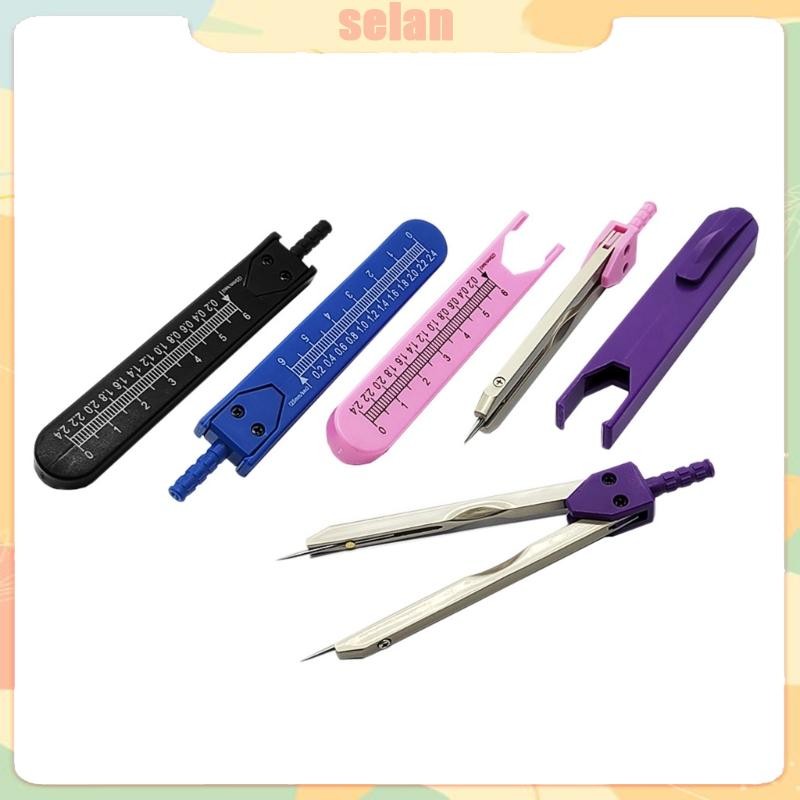 SEL ECG Divider Professional Advanced Stainless Steel EKGCalipers With Protective Cover Ruler ...