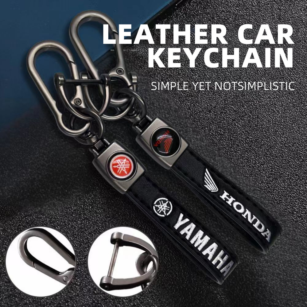 Honda Motor Leather Metal Keychains Motorcycle Car Keychain Cover ...