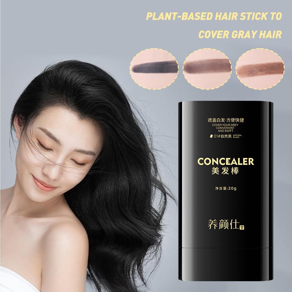 Plant-based Hair Stick To Cover Gray Hair Waterproof And Sweat-proof ...
