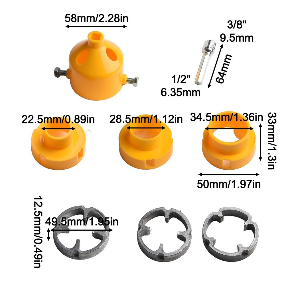 【ACT】 PVC Pipe Threader Kit with /2In 3/4 In Inch Dies Pipe Threader ...