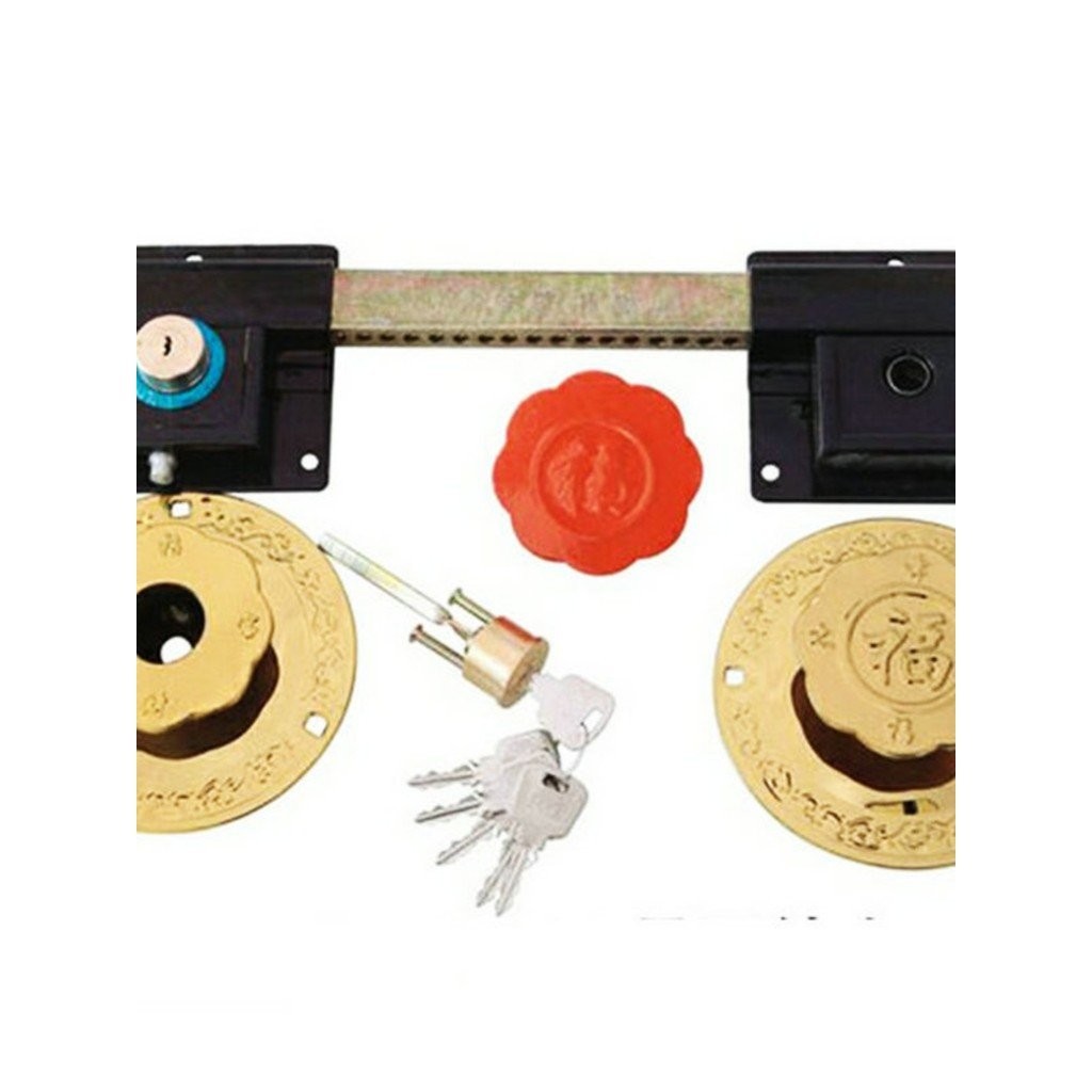 Factory Direct Sales Gate Lock Double Open Double Door Wooden Door Iron ...