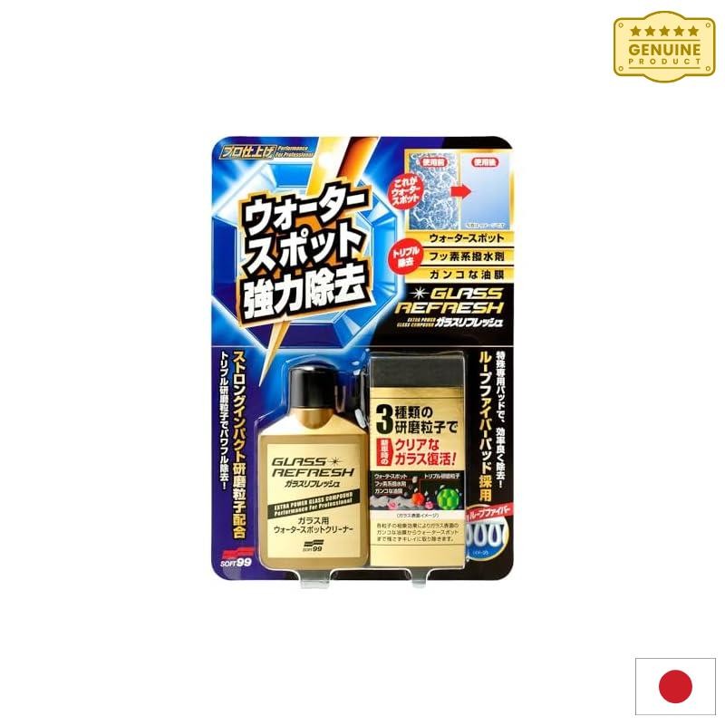 Soft99 Liquid Glass Cleaner Glass Refresh Surface Dirt, Oil Film, Glass ...