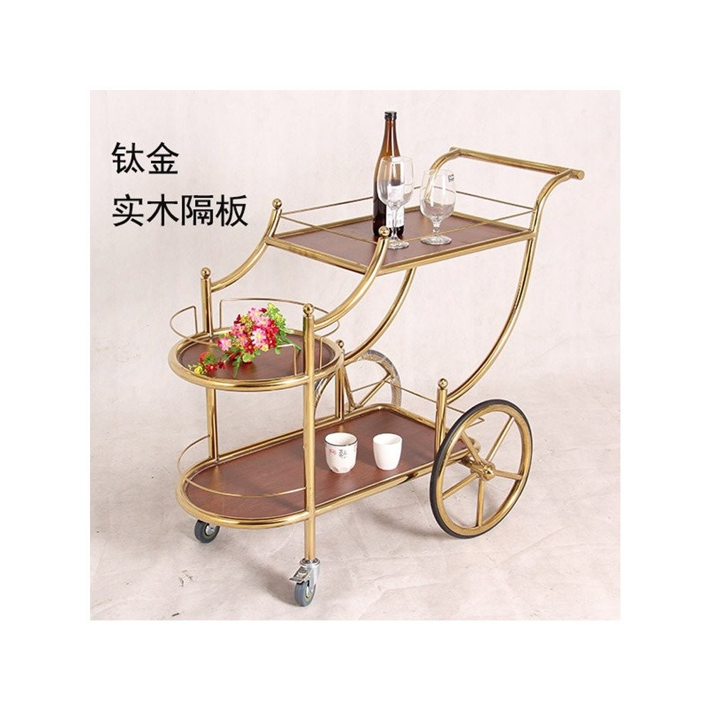 Commercial Restaurant Storage Rack Stainless Steel Trolley Tea Cart ...