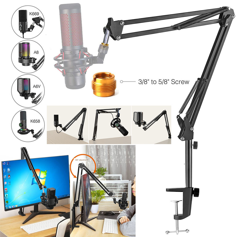 Elevated Cantilever Microphone Stand Mic Boom, Heightened Microphone ...