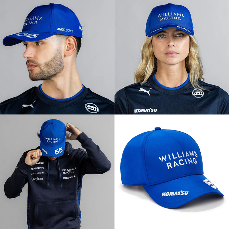 Blue Williams Racing Baseball Caps Adjustable Hat Racing Cap | Shopee ...