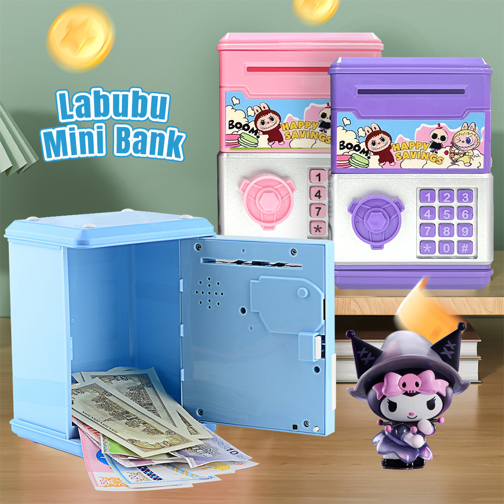 CBB Cartoon Labubu Money Bank Cute Labubu Piggy Bank Toys For Kids ...