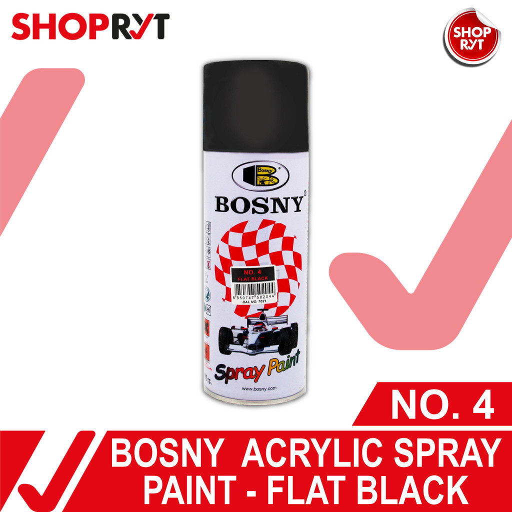 Bosny Acrylic Spray Paint 400cc No. 4 Flat Back | Shopee Philippines