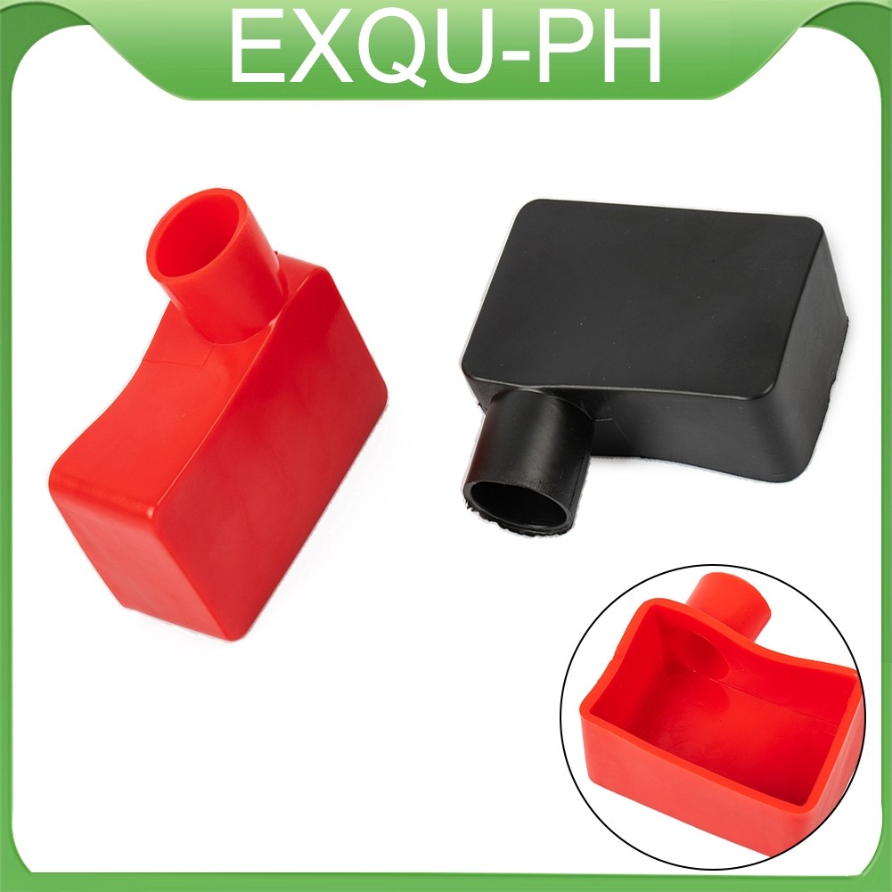 (EXQU-PH) Black & Red Car Battery Terminal Insulator Wire Connectors ...