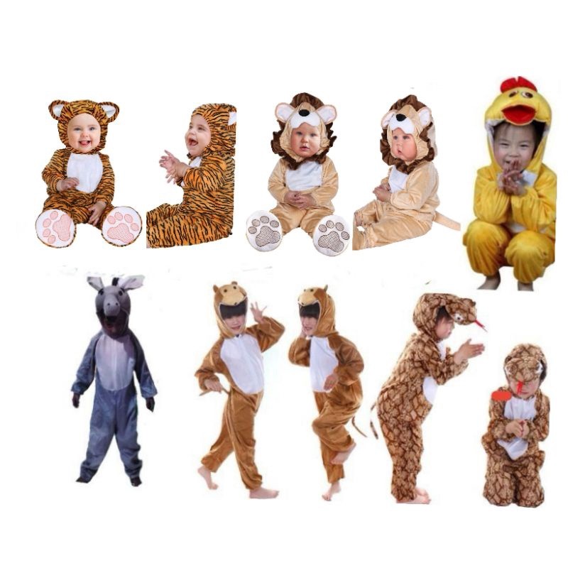 Costume Animals Donkey, Snake, Monkey, Baby Tiger, Baby Lion Baby Panda ...