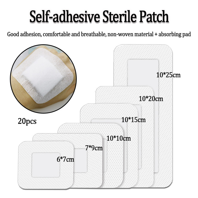 20PCS Sterile Dressing Waterproof Breathable Cushion Adhesive Plaster ...