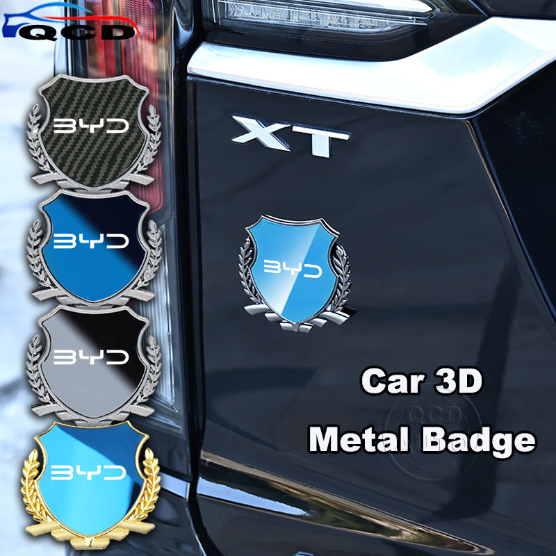 BYD 3D Car Logo Stickers Custom Side Fender Rear Badge For Atto 3 ...