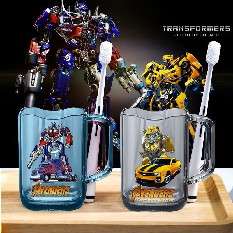 Transformers Optimus Prime Bumblebee Mouthwash Mug Plastic Cups for ...