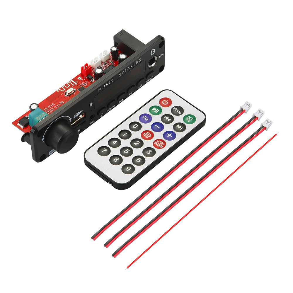 DC6-18V 2*25W K Song Amplifier Decoder Board with Microphone BT FM ...