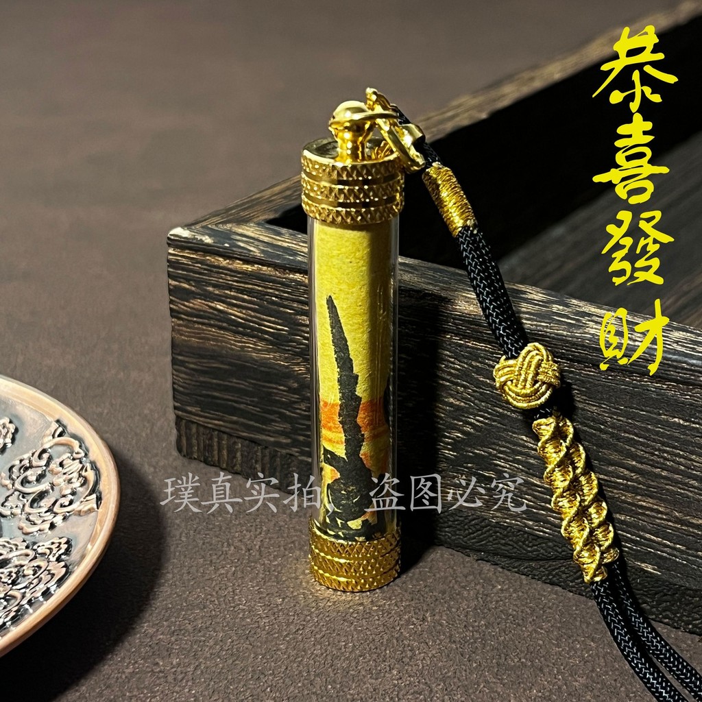 正 Authentic Product Wish Transparent Blessing Charm Tube Necklace ...