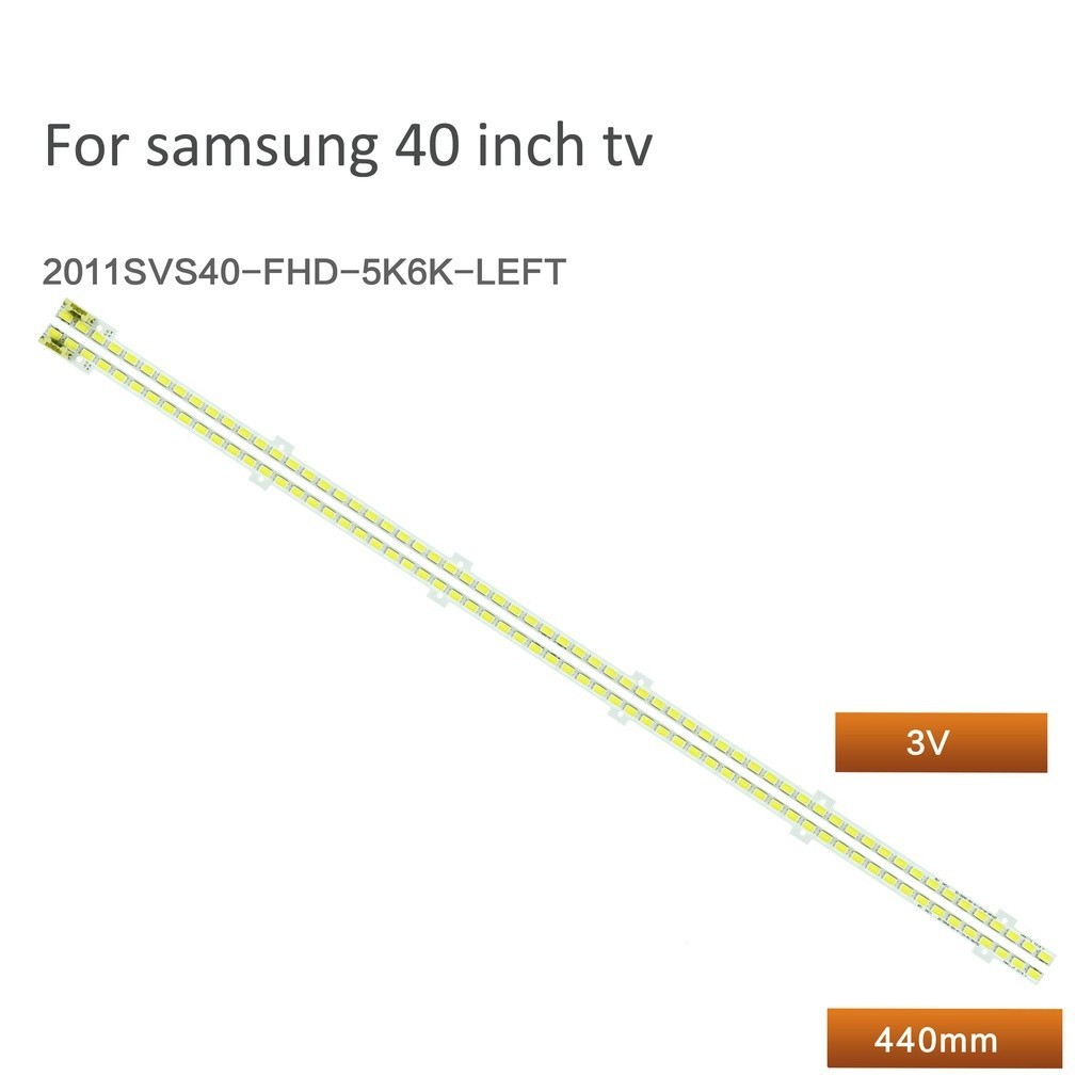 2pcs/set led backlight strip for Samsung UA40D5000PR UA46D6000SJ ...