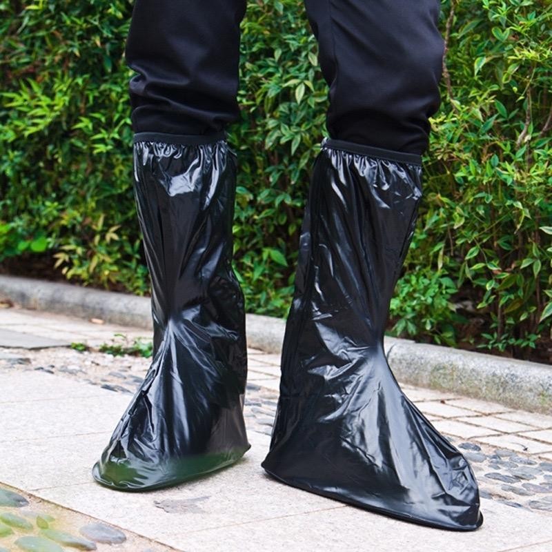Portable zipper rain shoe covers outdoor anti-fouling shoes pvc can be ...