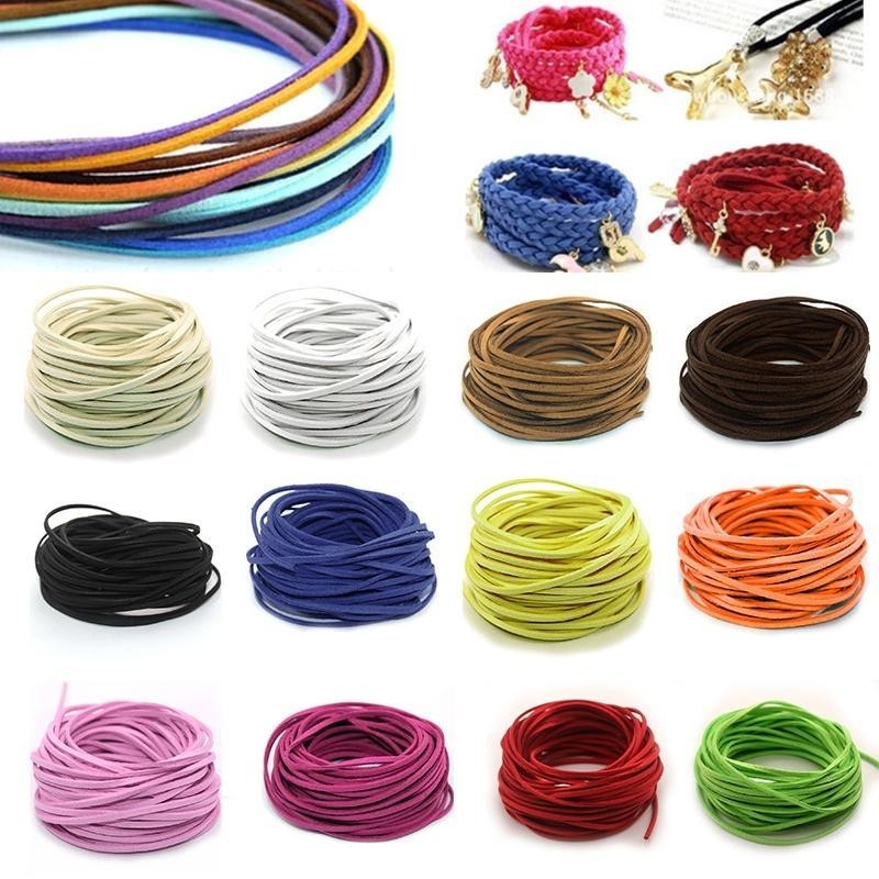 1M*3mm Jewelry String Making Bracelet DIY Thread Cord Suede Leather ...