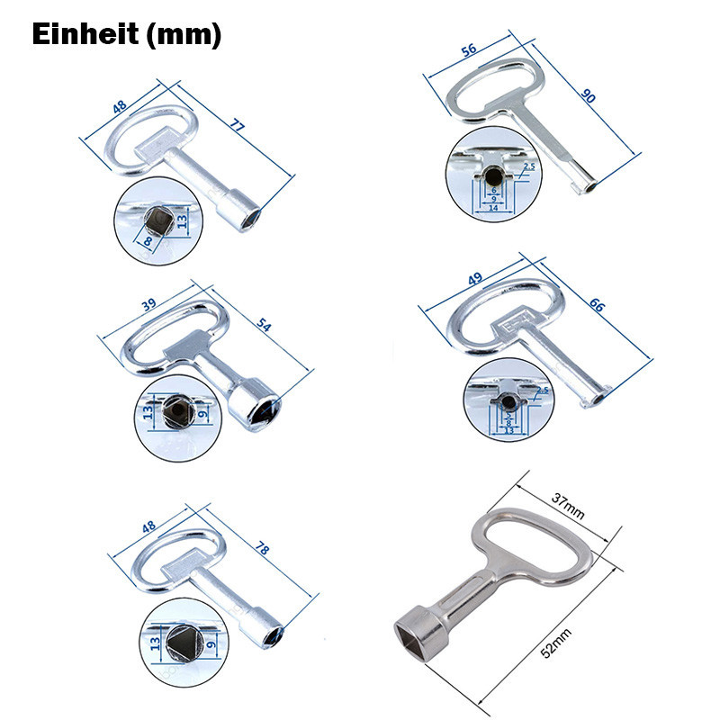 2024 1Pcs Practical Train Triangle/S/Square Key Zinc Alloy Triangular ...