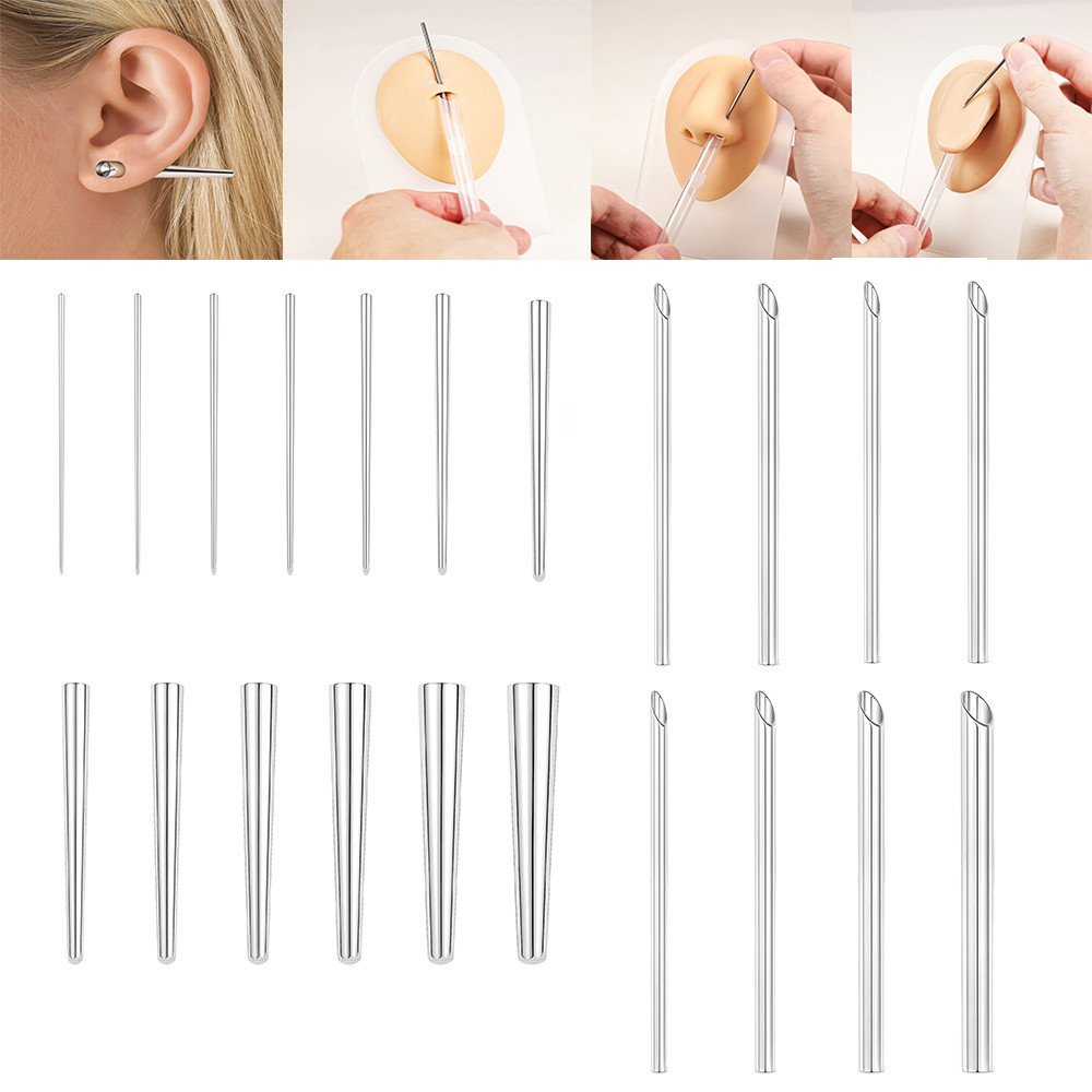 Stainless Steel Piercing Tool 1 Pc Unisex Ground Pin Body Piercing ...