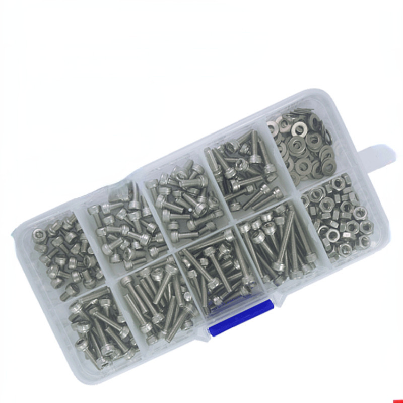 [XJK] 304 Stainless Steel Cup Head Hexagon Socket Bolt Set Screw Fastener Cup Head Cylindrical ...