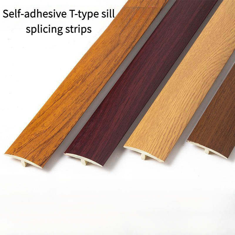 Wood floor closing strip, glue-free self-adhesive closing strip, T-type ...