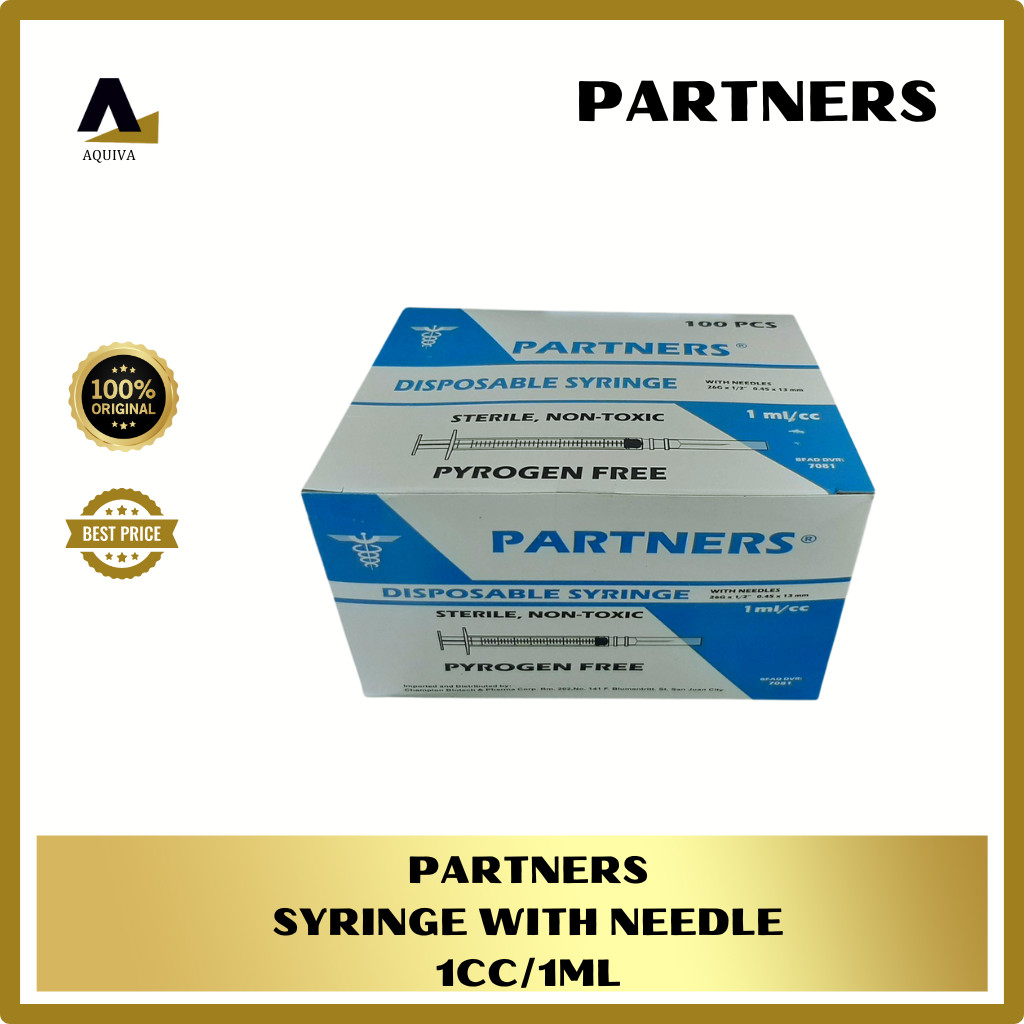 MEDIPRIME Partners Disposable Syringe 1ml/1cc | Shopee Philippines