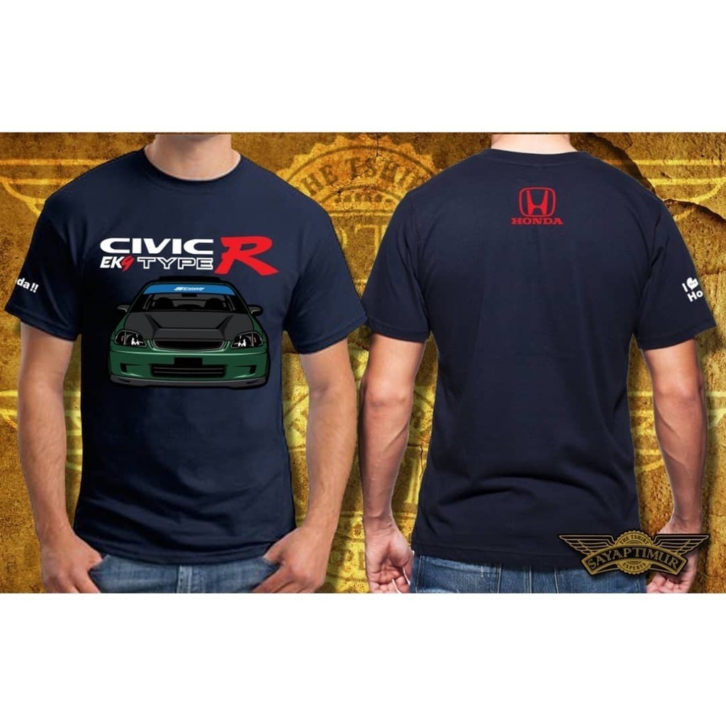 Honda Civic EK EK9 TYPE R *D7 (Navy Blue Tshirt) | Shopee Philippines