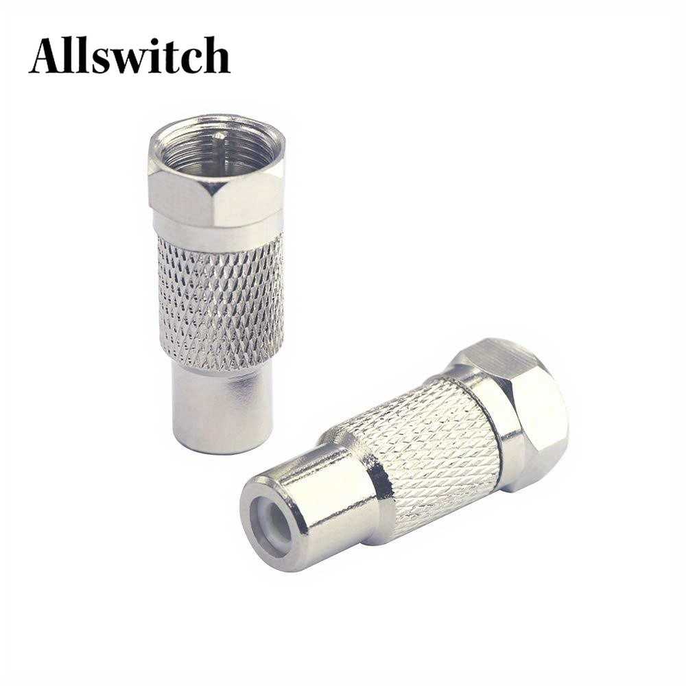 RCA Female to F Type Male RF Connector Coaxial Adapter for Atari 2600/ ...