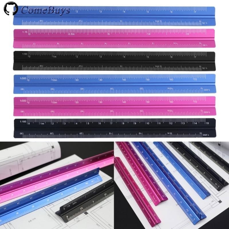 com* Triangle Mechanical Drafting Ruler Architectural Scale Ruler ...