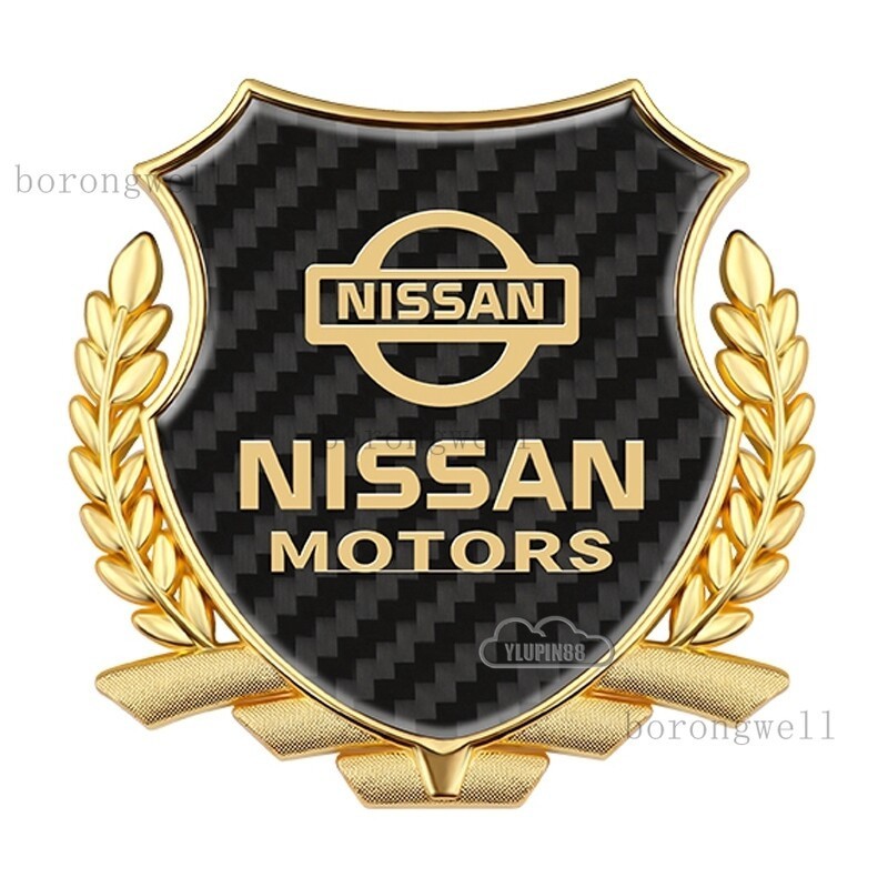 GG+Car Logo Emblem Badge Chrome Sticker 3D Metal Carbon Fiber Car Body ...