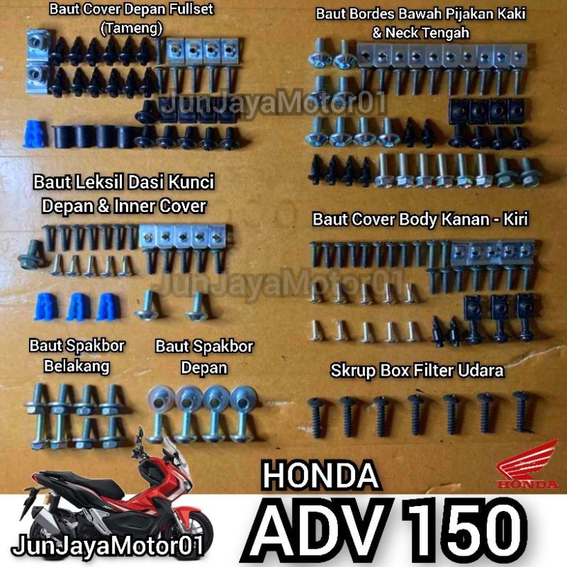 Complete Bolt Full Set Body Honda ADV/Complete Bolt Fullset Body Honda ...