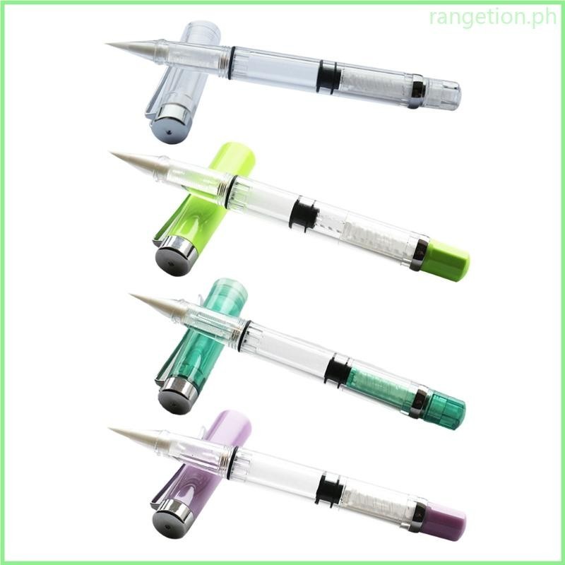 RAN Fountain Pen-like Calligraphy Brush Clear Pen Barrel Refillable ...