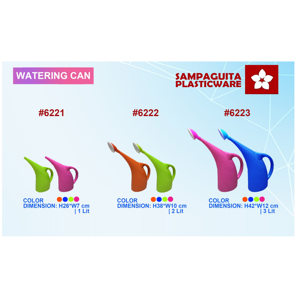 Sampaguita Watering Can #6221,#6222ᡏ（Colors are shipped randomly ...