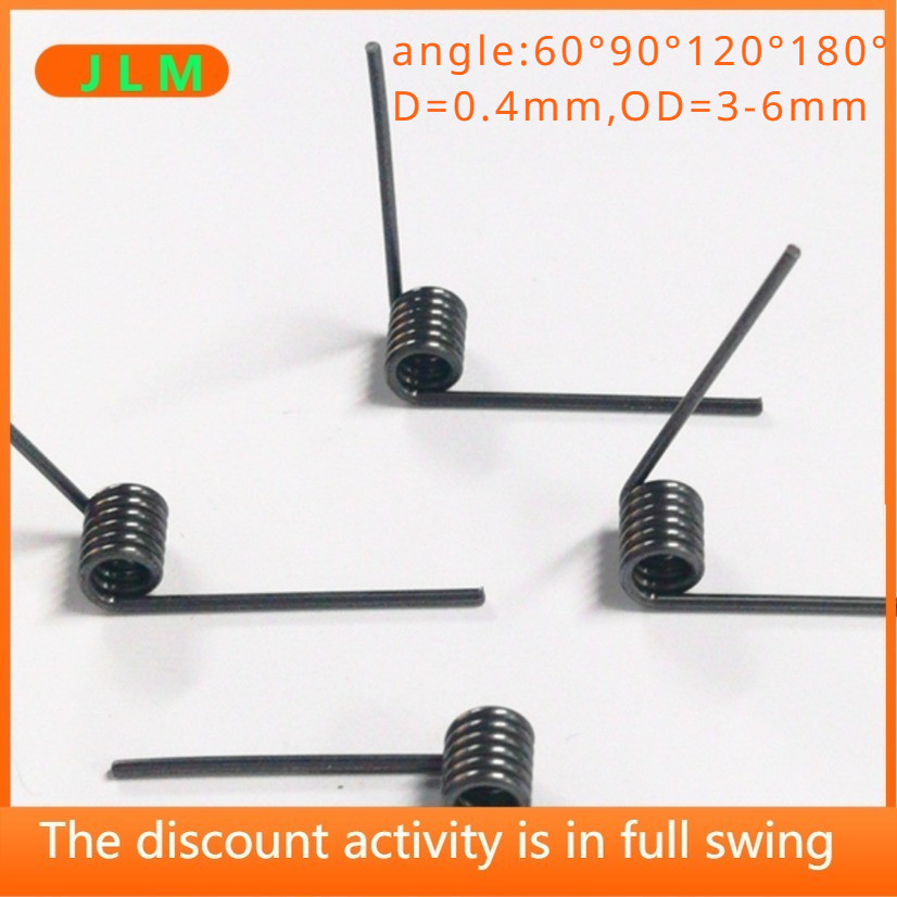 (JLMQ6)Torsion spring V-shaped steel spiral torsion wire diameter 0.4mm ...