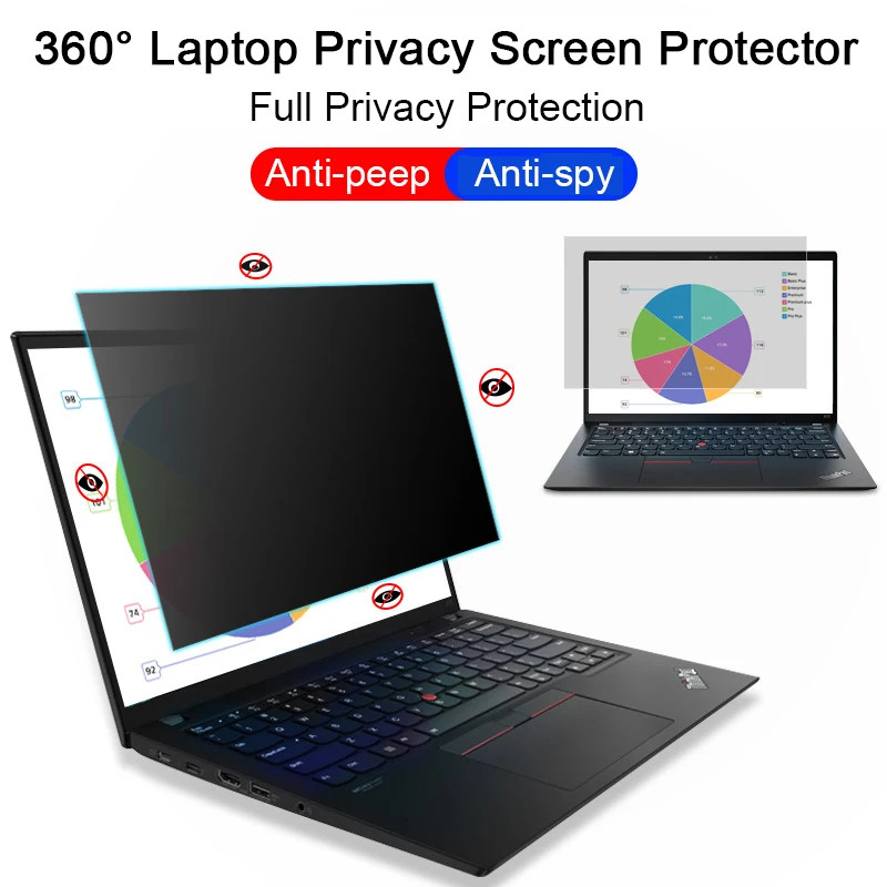 Full Privacy Protection 360° Anti-peep Screen Protector For Laptop 13 ...